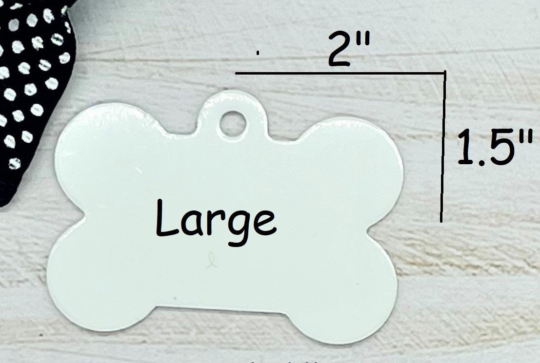 Dog Bone Heart Sublimation Blank Dog Tags Double 2 Sided Pet | Etsy India