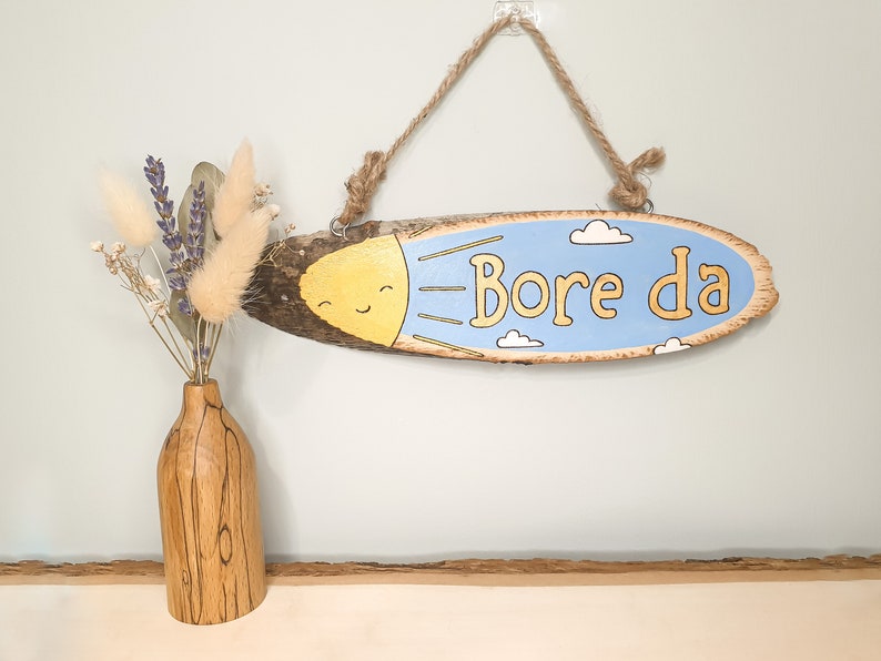 Bore Da Cymraeg Welsh Good Morning Sign Rustic Wooden Sign - Etsy UK