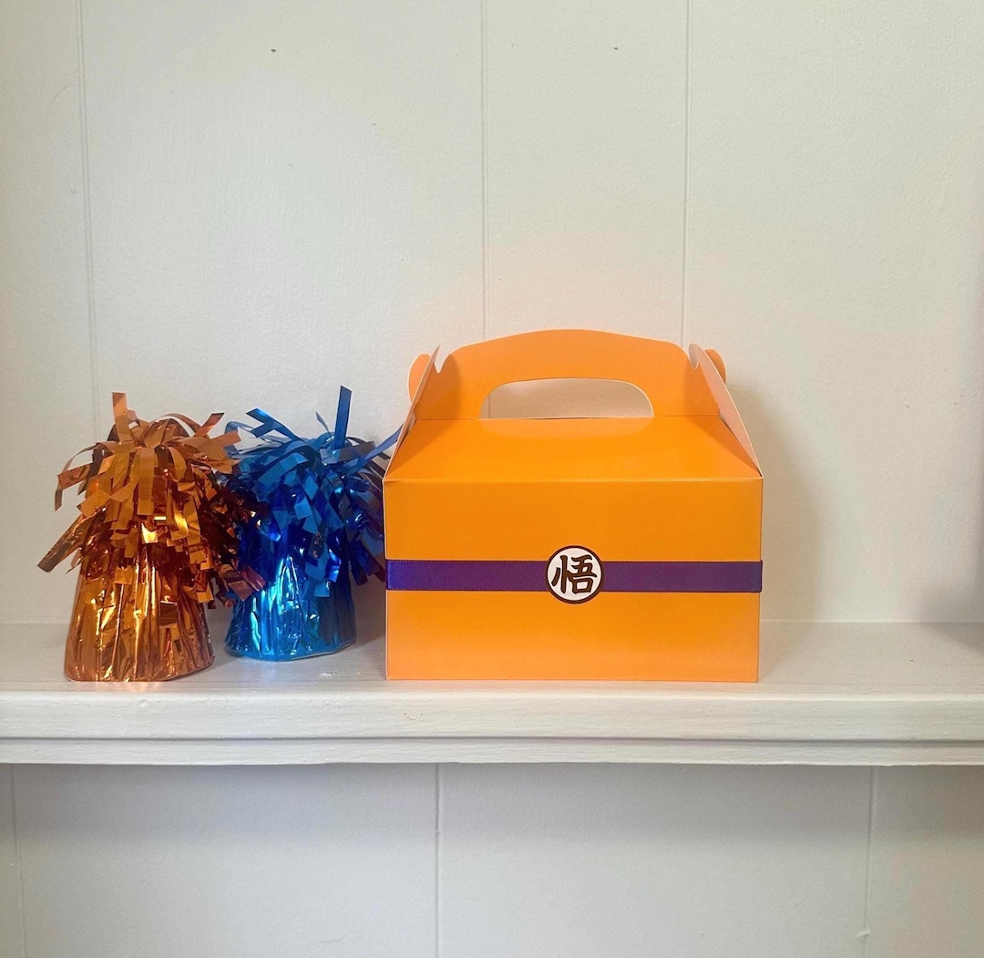 Custom Dragon Ball Z / Goku Birthday Kids Gift Goodie Favor Box / Set ...
