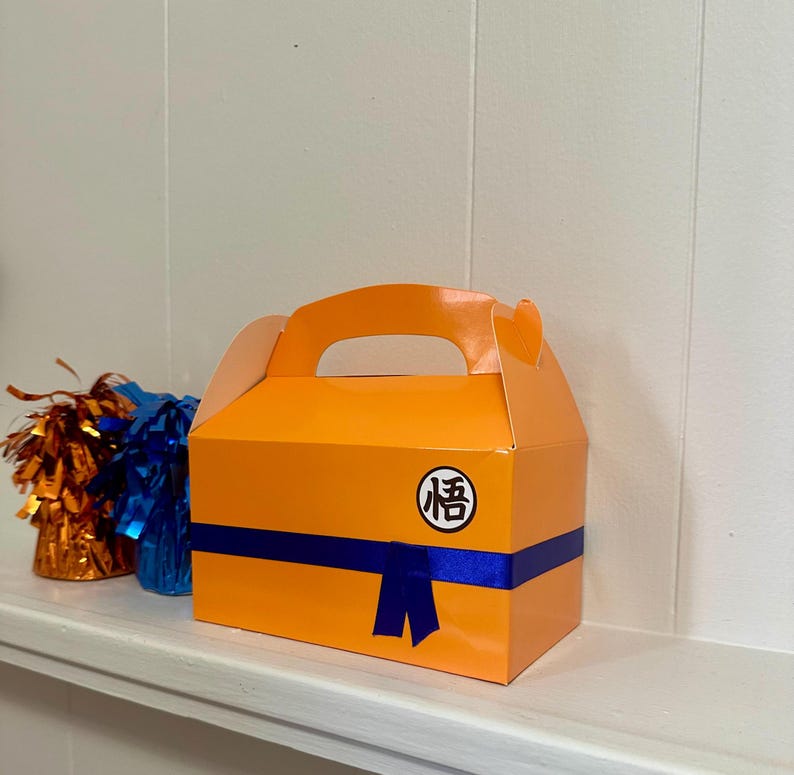 Custom Dragon Ball Z / Goku Birthday Kids Gift Goodie Favor Box / Set ...