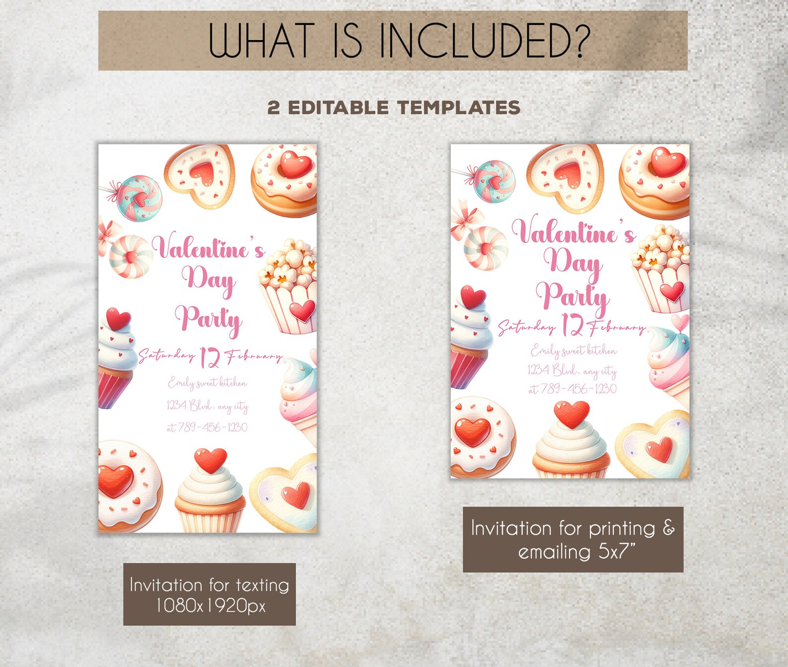Editable Valentines Day Party Invitation Kids Valentines Day Party ...