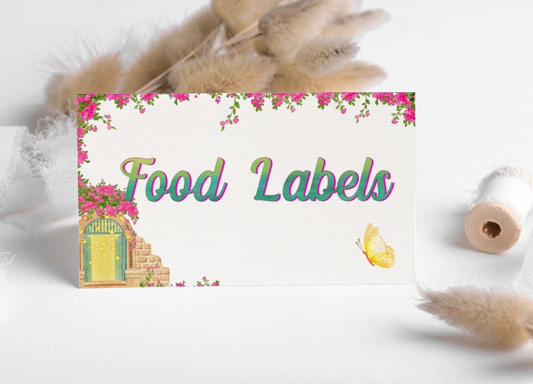 Editable Encanto Food Labels, Encanto Birthday Food Cards, Encanto Tent ...