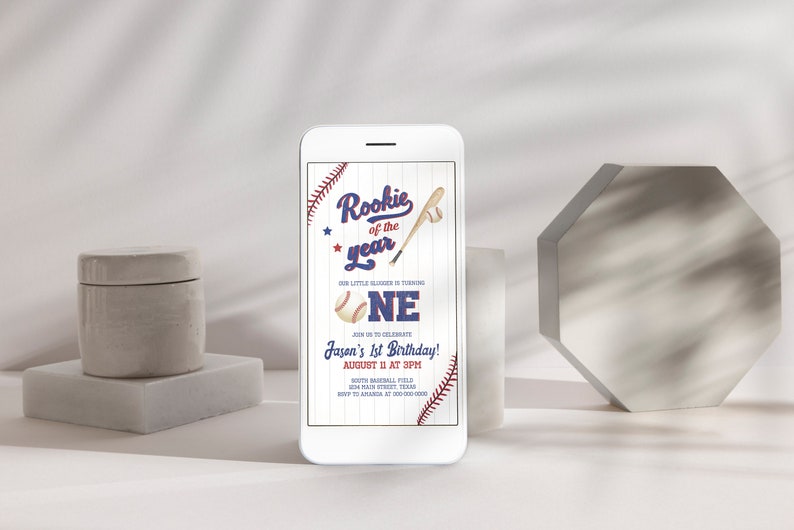 Rookie of the Year First Cake Topper 1st Birthday Baseball - Etsy