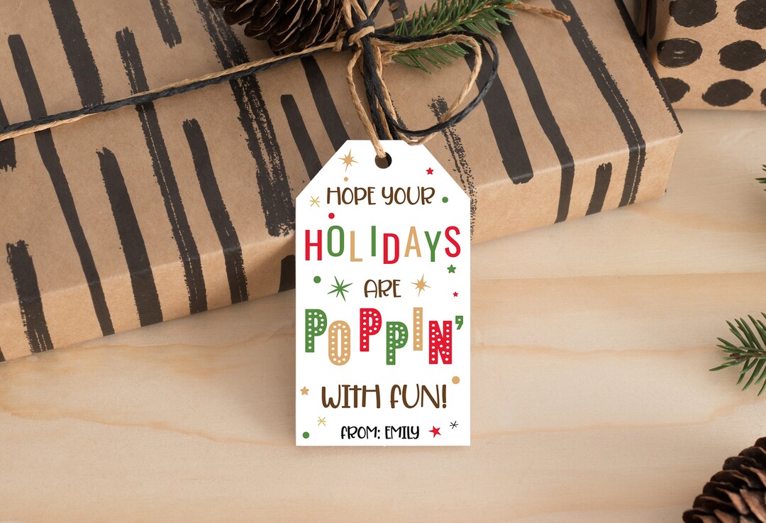 20 Stocking Tags Personalized Christmas Thank You Tags Staff Teacher ...