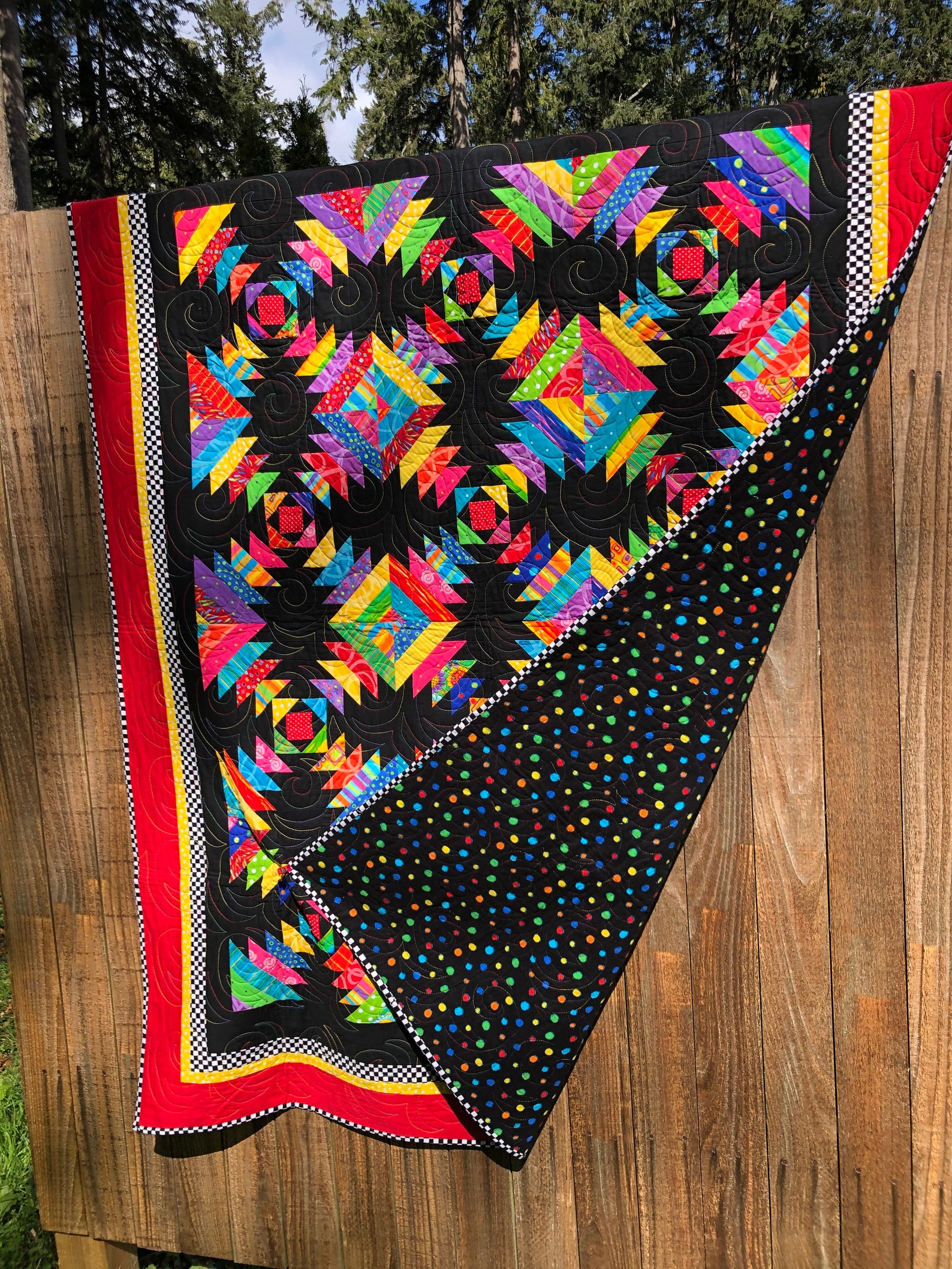 Handmade Quilt, Classic Pineapple Block - Etsy