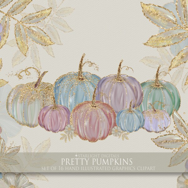 Pretty Fall Clipart - Etsy
