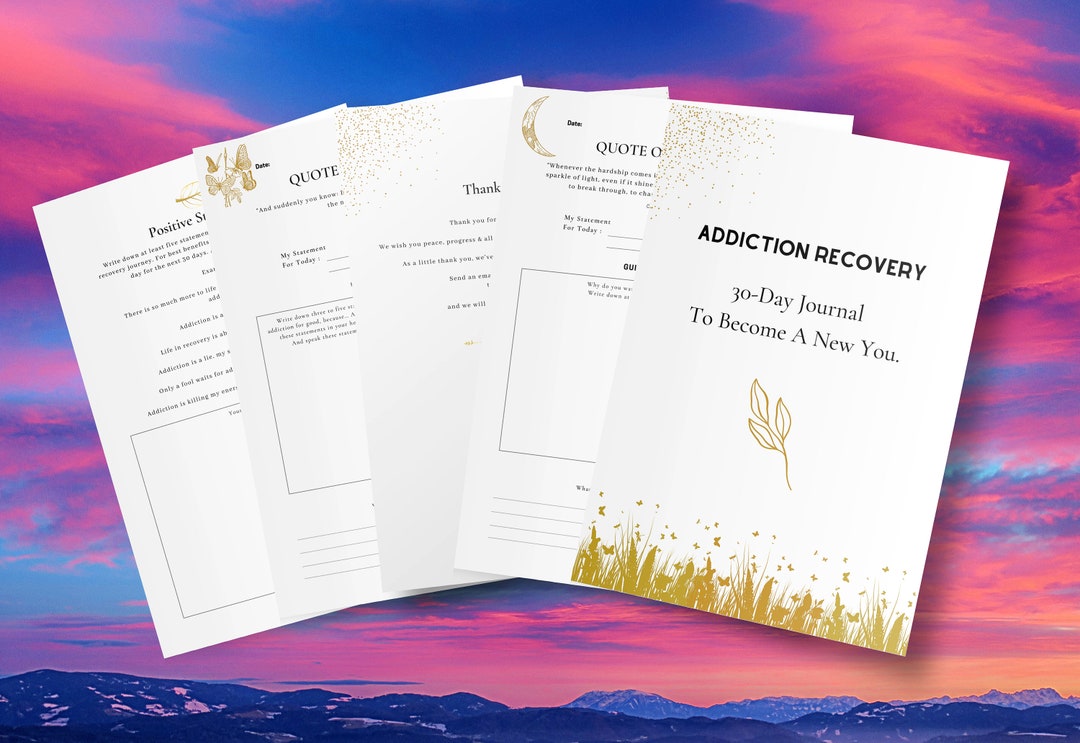 Addiction Recovery Journal 30 Days of Guided Questions to Support You ...
