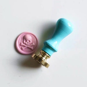 3D Skull wax seal stamp/Skull head wax sealing kit /3D | Etsy