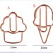 Rose Gold Ice Cream Paper Clips, Metal Stationery - Etsy