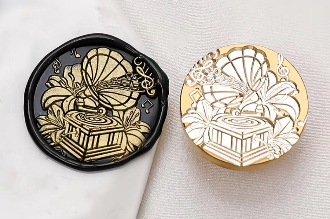 Multilevel Lily Flower Wax Seal Stamp/lily Flower and Music Note Wax ...