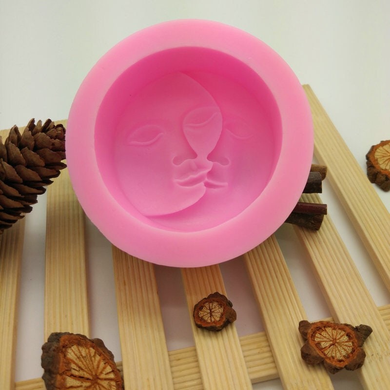 Sun and Moon Face Silicone Mould /moon and Face Mould/moon - Etsy