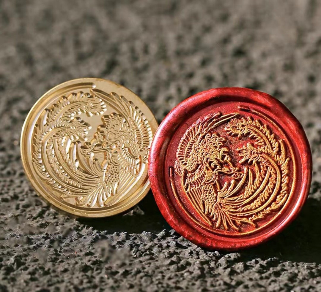 Phoenix Wax Seal Stamp/phoenix Wax Sealing Kit /wedding Gift Wax ...