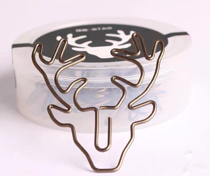 Cute Deer Head Paper Clips christmas Deer Metal Paper Clips - Etsy
