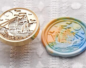 Compass Wax Seal Stamp/compass Flower Wax Sealing Stamp/custom - Etsy