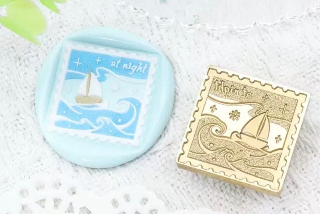 Sailboat in the Sea Wax Seal Stamp/ship Wax Sealing Kit/sailing Boat ...