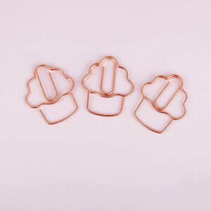 Rose Gold Ice Cream Paper Clips, Metal Stationery - Etsy