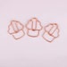 Rose Gold Ice Cream Paper Clips, Metal Stationery - Etsy