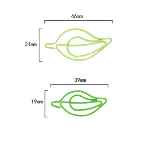 DIY Leave Paper Clips /leaf Metal Clips/plant Paper Clips /office ...