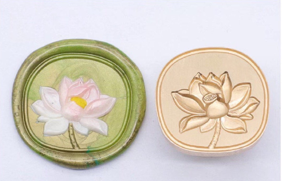 3D Lotus Wax Sealing Kit /lotus Flower Wax Seal Stamp /lotus Wax Stamp ...
