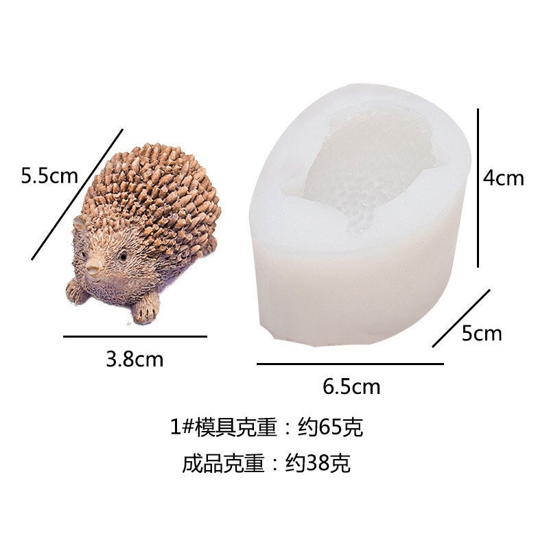 3D Cute Hedgehog Silicone Mold, Cake Soap Candle Making - Etsy