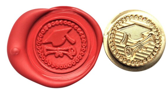 Graduation Wax Seal Stamp/hat Wax Seal Stamp/graduation Wax | Etsy