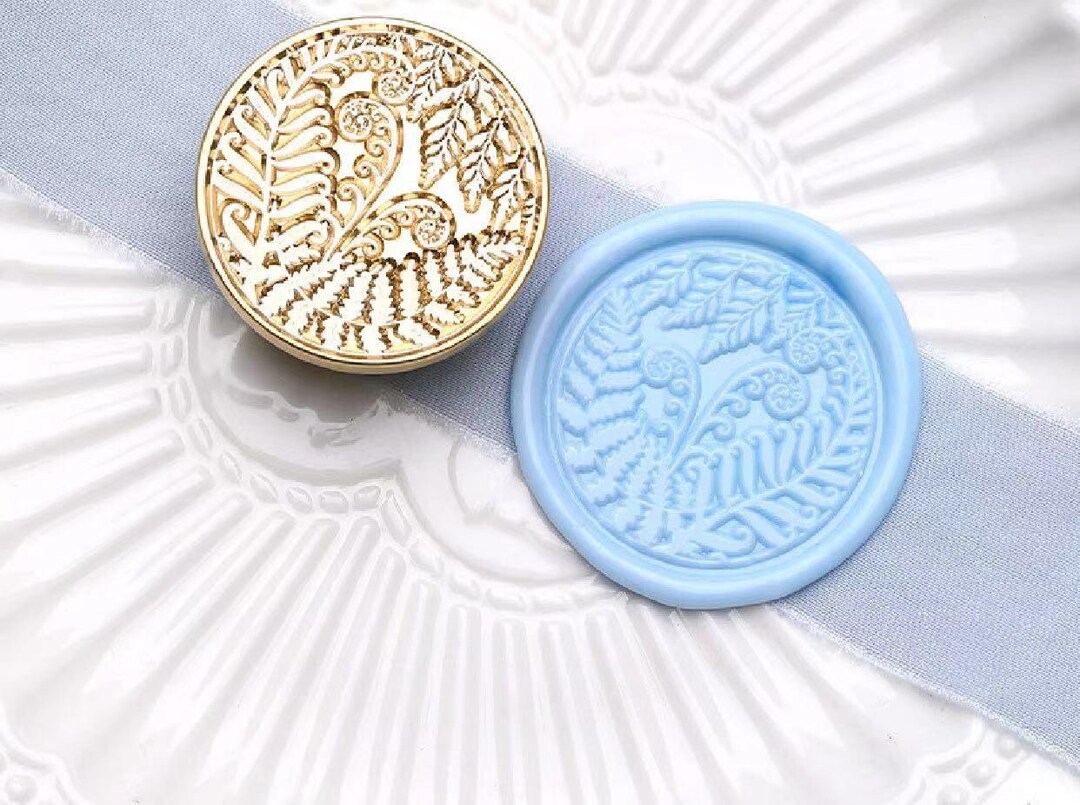 Fern Leaf Wax Seal Stamp/fern Plant Wax Sealing Kit//plant Leave Wax ...