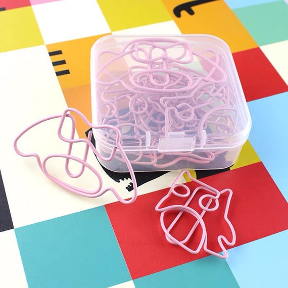 Pink Owls Paper Clips Cute Owl Shape Metal Paper Clips - Etsy