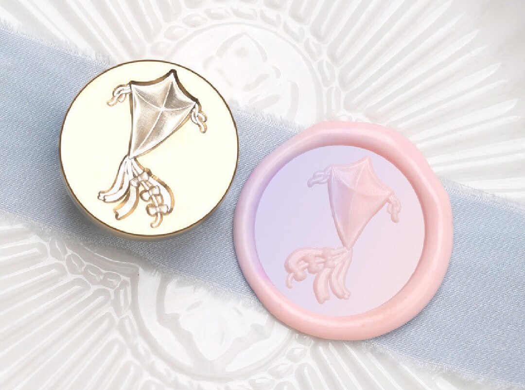 3D Paper Kite Wax Seal Stamp/cute Kite Wax Sealing Kit /envelopes Seal ...