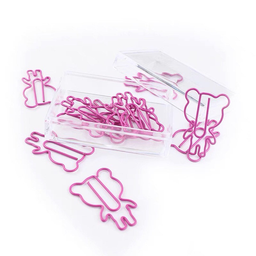 Rose Red Panda Paper Clips /cute Pandas Metal Paper - Etsy