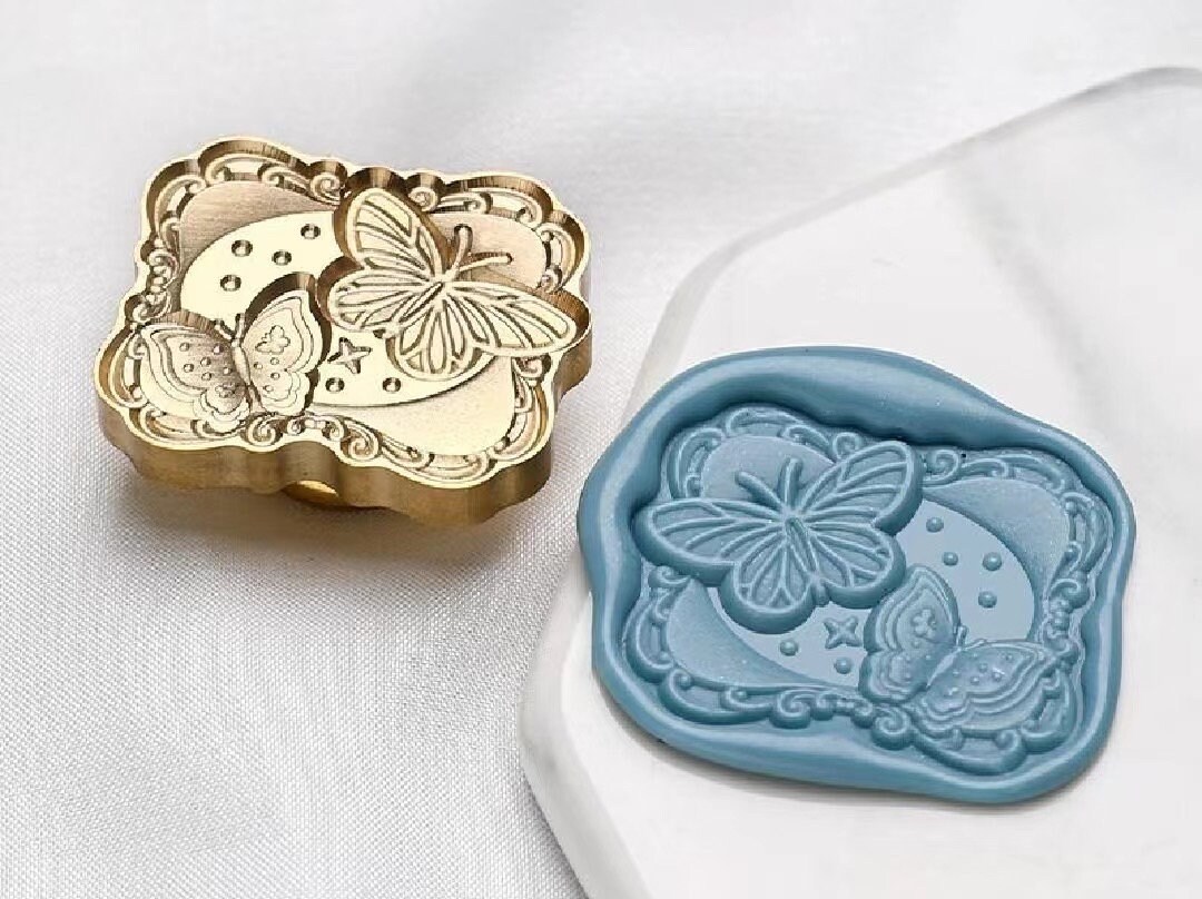 3D Butterfly Wax Seal Stamp: Double Butterfly Sealing Kit - Etsy