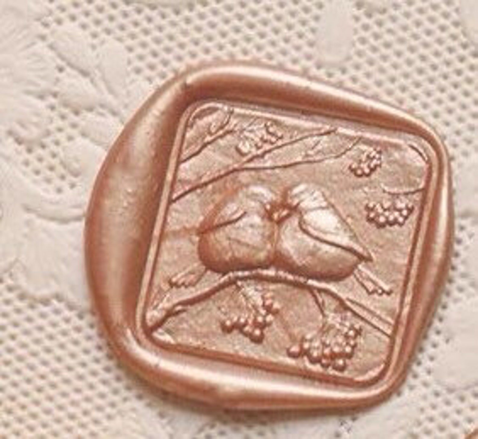 3D Double Magpies in Branch Wax Sealing Stamp /magpie in - Etsy