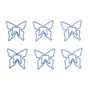 Blue Butterfly Paper Clips /butterfly Metal Paper Clips/metal Paper ...
