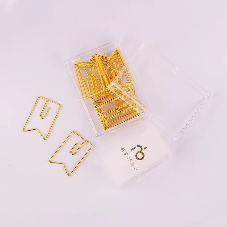 Gold Flag Paper Clips/creative Flag Metal Clips /metal Paper - Etsy