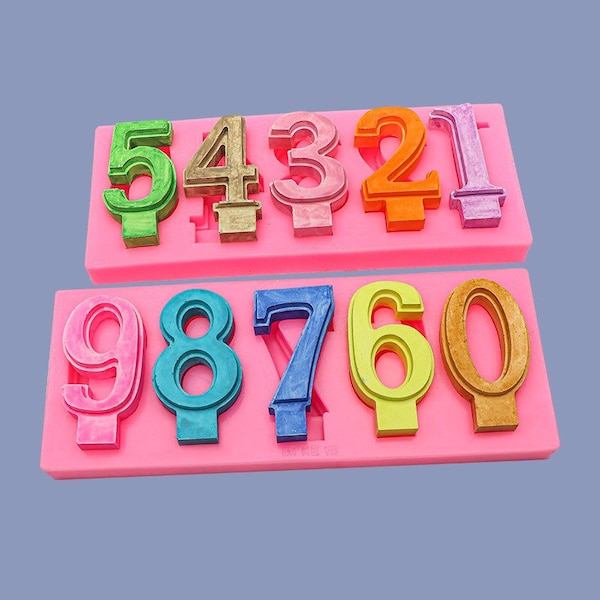 Silicone Number Moulds - Etsy