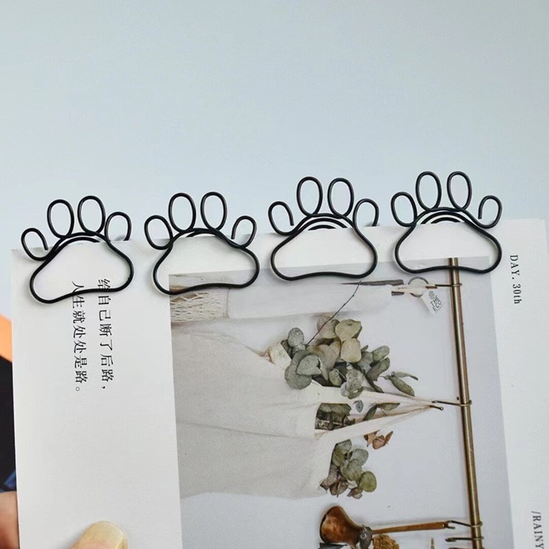 Cat Paw Metal Paper Clips: Office Supplies (28x30mm) - Etsy