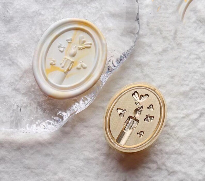 3D Moth and Candle Wax Seal Stamp/moth Wax Sealing Kit/candle - Etsy