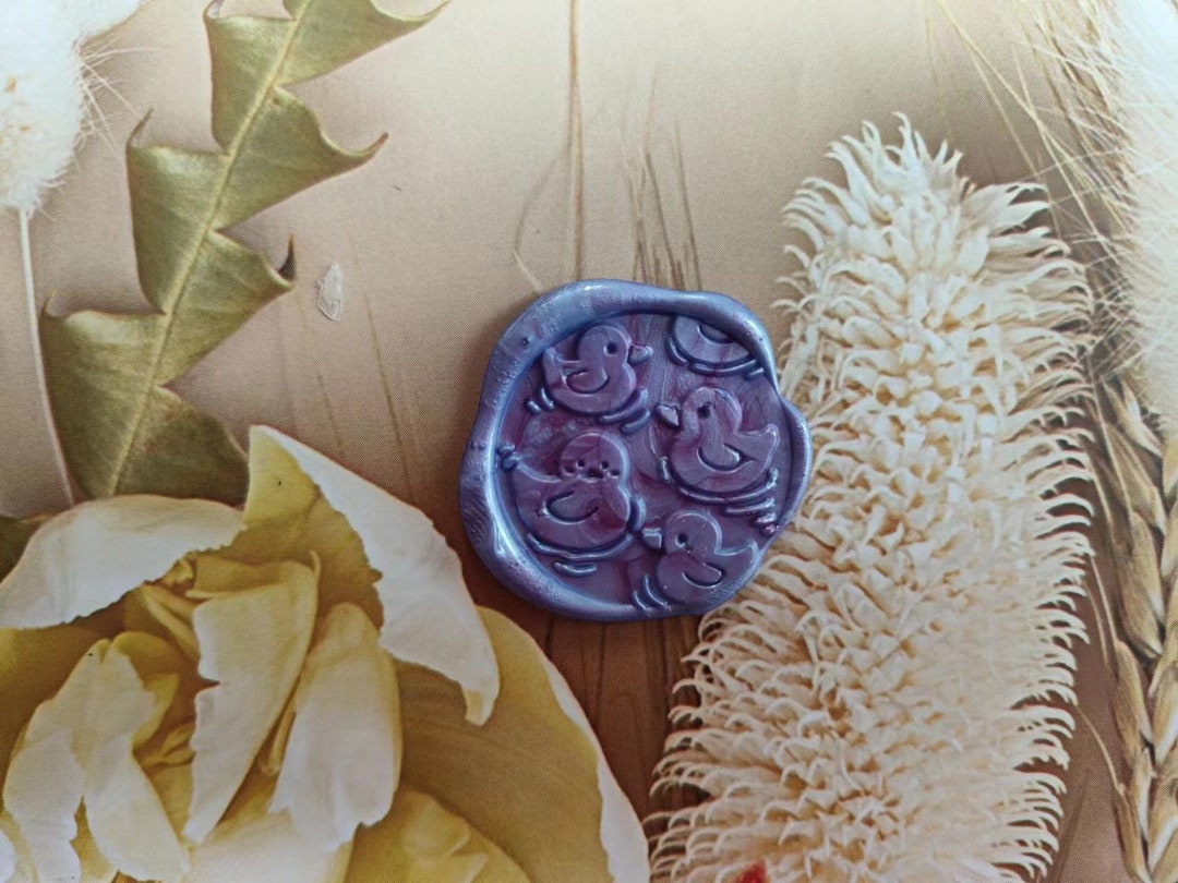Cute Duck Wax Seal Stamp/swimming Duck Wax Sealing Kit /litter Duck Wax ...