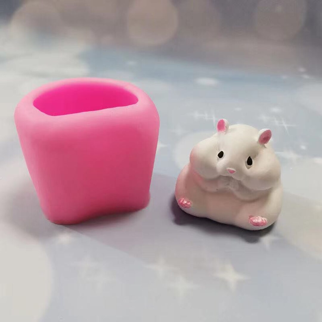 DIY Hamster Silicone Mould,cute Hamster Cake Mould ,hamster Soap Mould ...