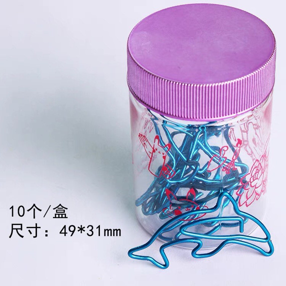 Blue Dolphins Paper Clips Cute Dolphin Shape Metal Paper - Etsy