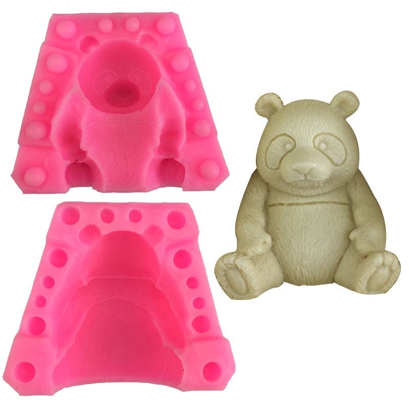 3 Size Panda Silicone Mould /cute Pandas Cake Mould/panda - Etsy
