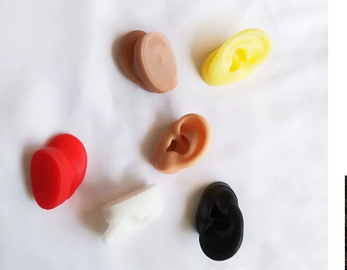 DIY Colorful Ears Silicone Mouldbody Jewelry Ears Prosthetic | Etsy