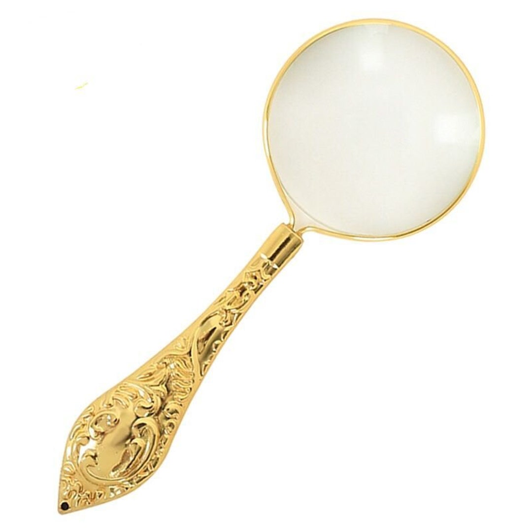 Vintage Gold Magnifying Glass /silver Magnifying Glass / Magnifying ...