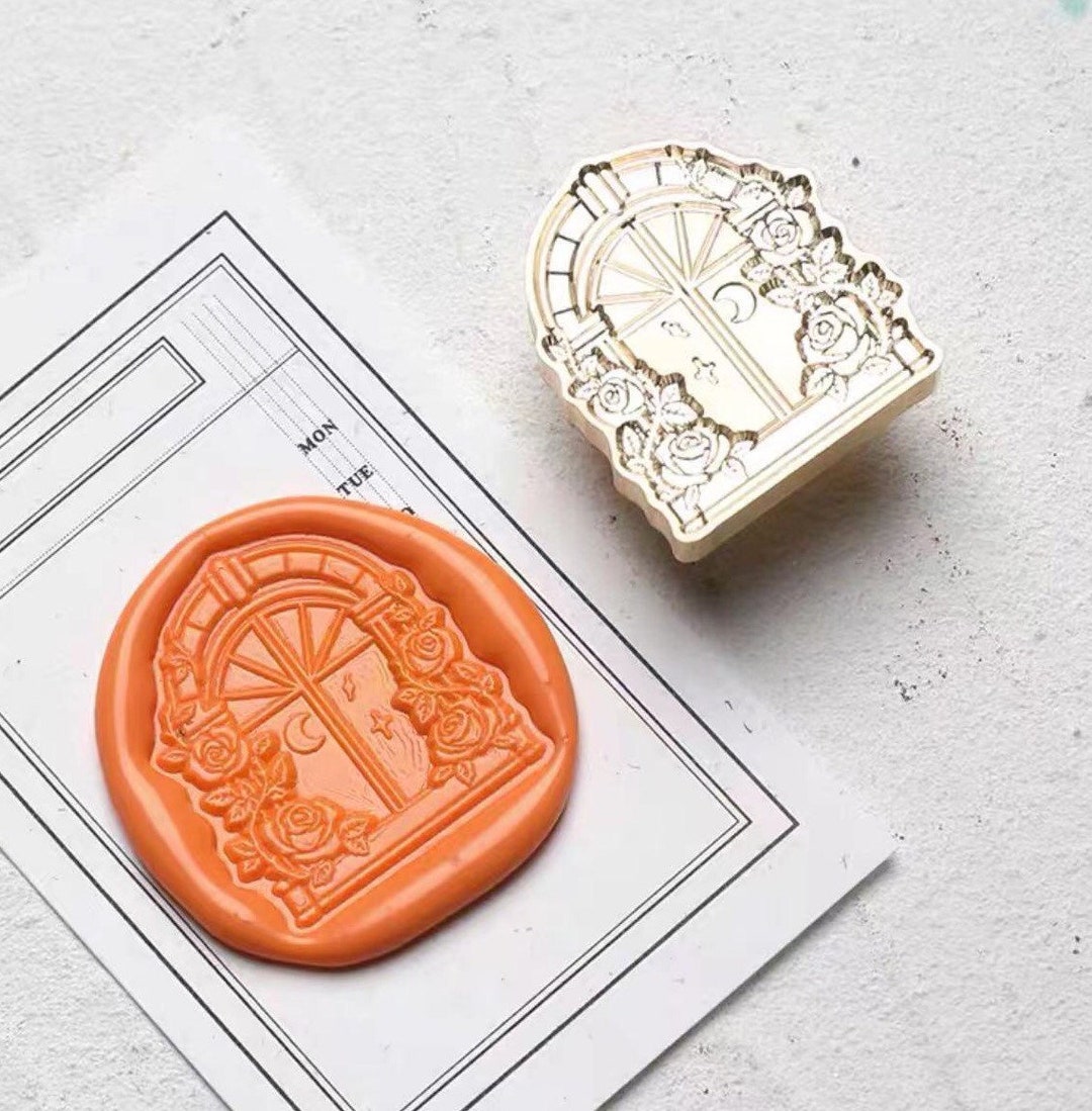Multilevel Rose Window Sill Wax Seal Stamp/rose Window Wax Sealing Kit ...