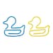 Cute Yellow Duck Paper Clips /duck Metal Clips /litter Blue Duck Paper ...