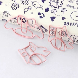 Pink Owls Paper Clips , Cute Owl Shape Metal Paper Clips ,beauty Head ...