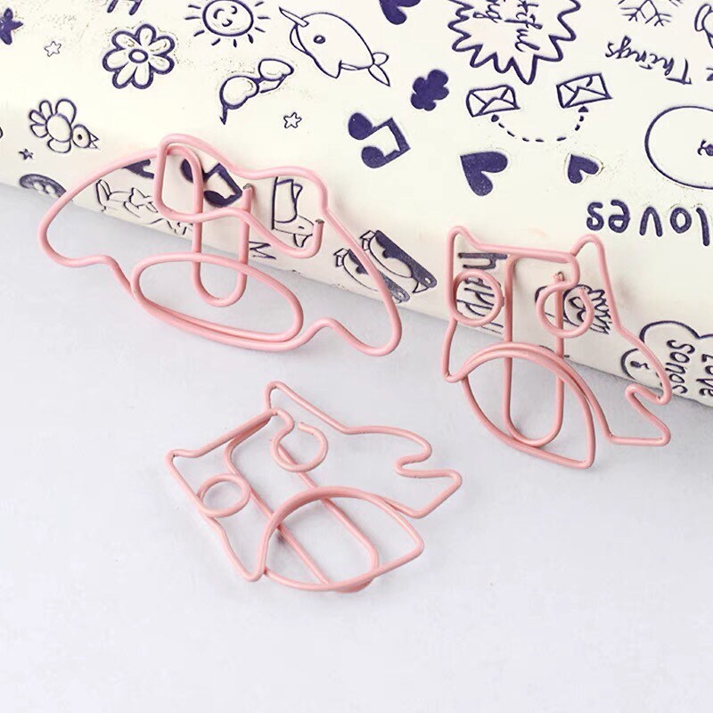 Pink Owls Paper Clips Cute Owl Shape Metal Paper Clips - Etsy Australia