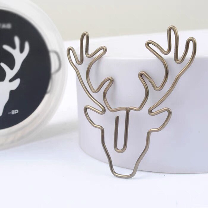 Cute Deer Head Paper Clips christmas Deer Metal Paper Clips - Etsy