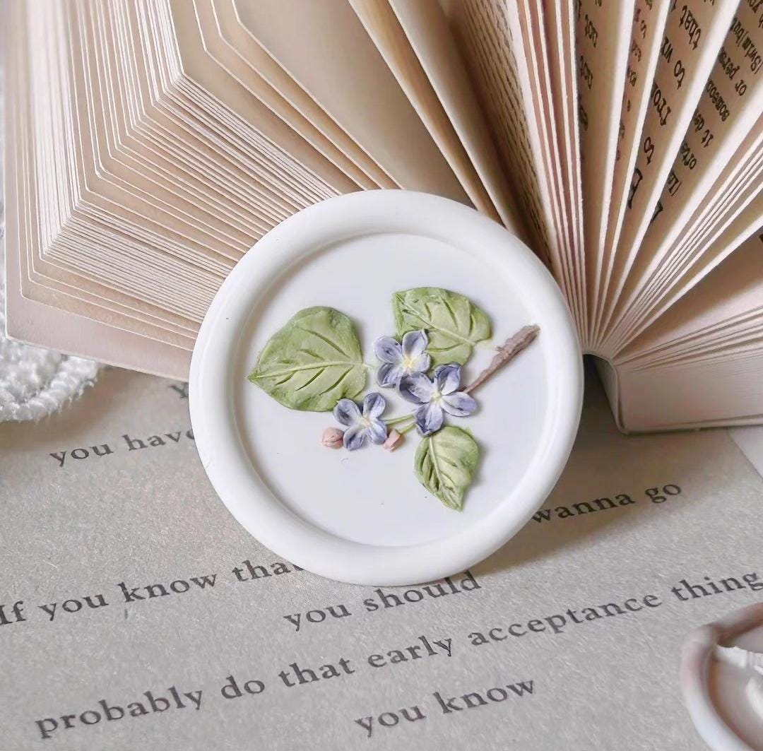 3D Azalea Wax Seal Stamp: Flower & Leaf Sealing Kit - Etsy