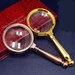 Vintage Brass Handmade Magnifying Glass / Gold Magnifying Glass /brass ...