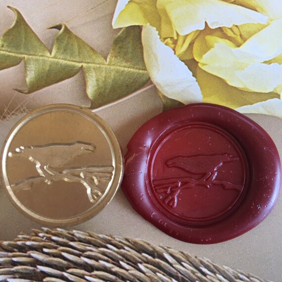 Crow in Branch Wax Seal Stamp/raven Wax Seal Stamp/envelop Wax - Etsy